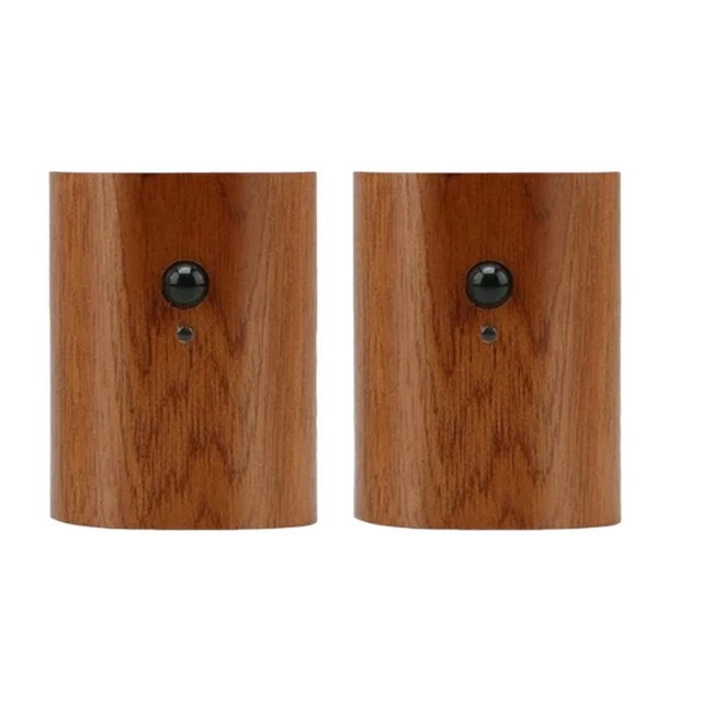 LED WOODEN TABLE Lamp Motion Sensor Night Lights Rechargeable Sconces ...