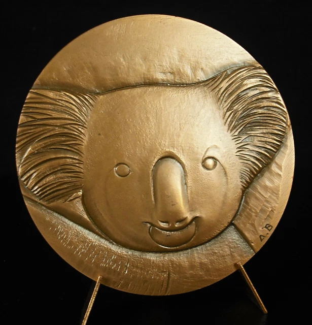 MÉDAILLE KOALA ANIMAL Phascolarctos cinereu Paresseux australien ...