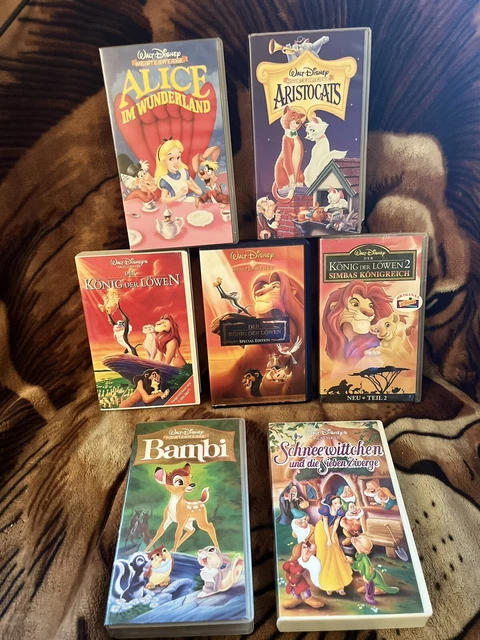 7 DISNEY VHS (Bambi, Alice Im Wunderland, König der Löwen...) EUR 40,00 ...