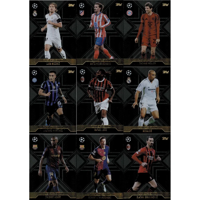 MATCH ATTAX CHAMPIONS League 2024/25 EXTRA Alle 9 Black Edge Edition ...