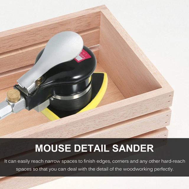 PNEUMATIC RANDOM ORBIT Sander Air Sander Polisher Small Triangular Palm ...