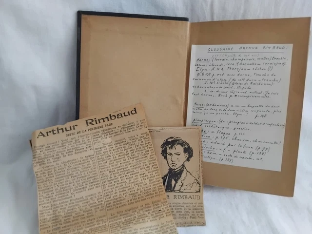 ARTHUR RIMBAUD OEUVRES 1912 Vers Et Proses Paterne Berrichon Reliure ...