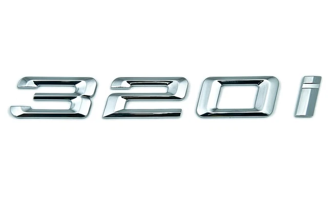 BMW GENUINE REAR Emblem 320I Adhered Badge Logo Lettering Fits E46 ...