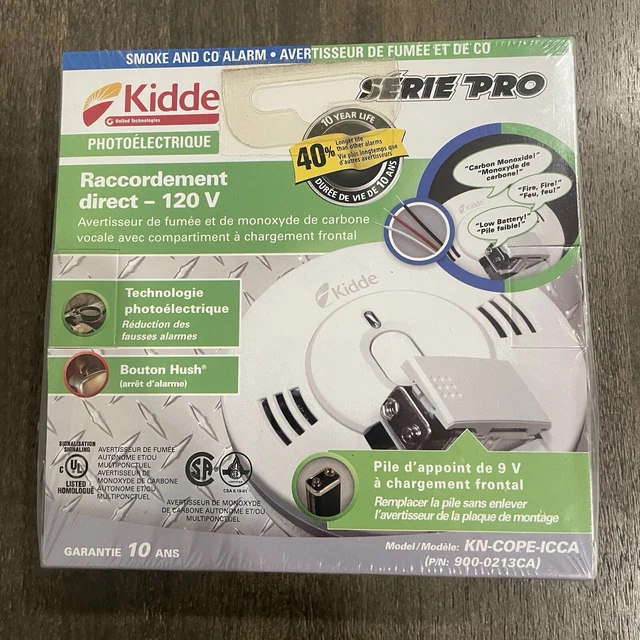 KIDDE PRO SERIES Hardwired with Battery Backup 120V Smoke & CO Alarm ...