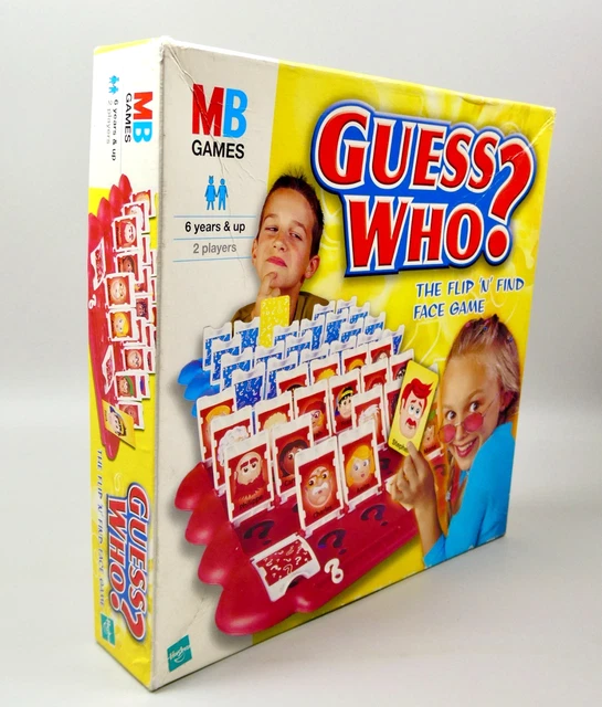 VINTAGE GUESS WHO? Board Game Original Guessing Game by MB 2001 (6 ...