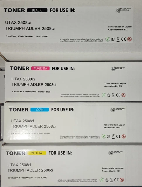 KYOCERA 4 X toner pour Utax 2508 ci et 2508 ci et plus EUR 20,00 ...