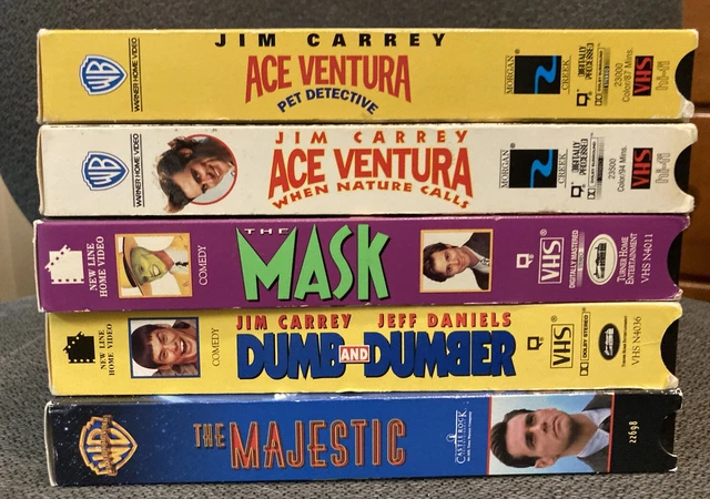 JIM CARREY ESSENTIALS VHS Lot Ace Ventura Mask Dumb and Dumber EUR 11 ...
