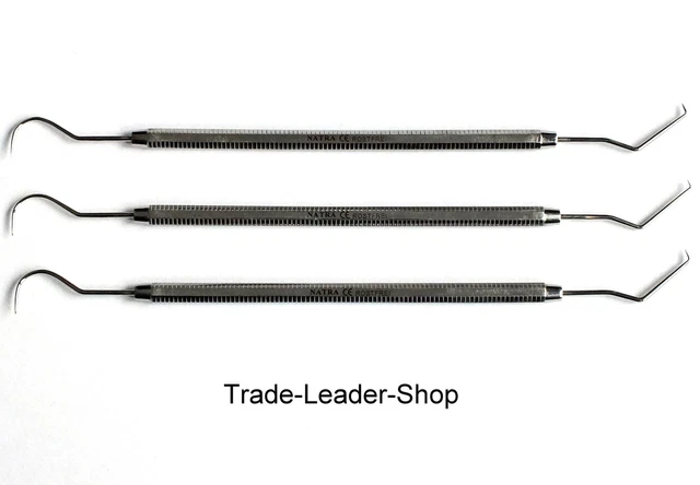 3-PIECE SET TARTAR Scraper Dental Instrument Dental Probe Tooth Cleaner ...
