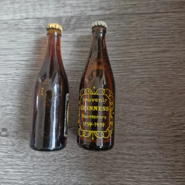 COLLECTABLE MINIATURE GUINNESS Bottles x 2 £6.52 - PicClick UK