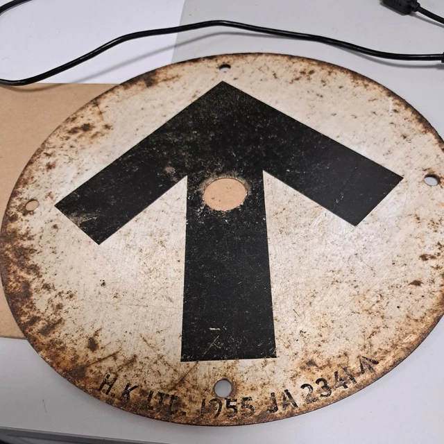 VINTAGE ARMY DIRECTION sign 1955 with crows foot Rare. £73.52 - PicClick UK