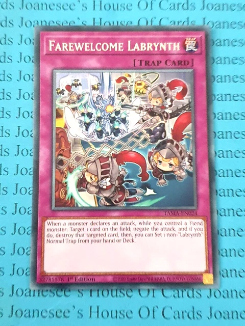 FAREWELCOME LABRYNTH TAMA-EN024 Rare Yu-Gi-Oh Card 1st Edition New £0.99 - PicClick UK