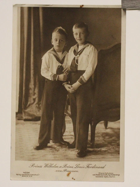 VECCHIA CARTOLINA PRINCIPE Guglielmo e principe Louis Ferdinando di ...