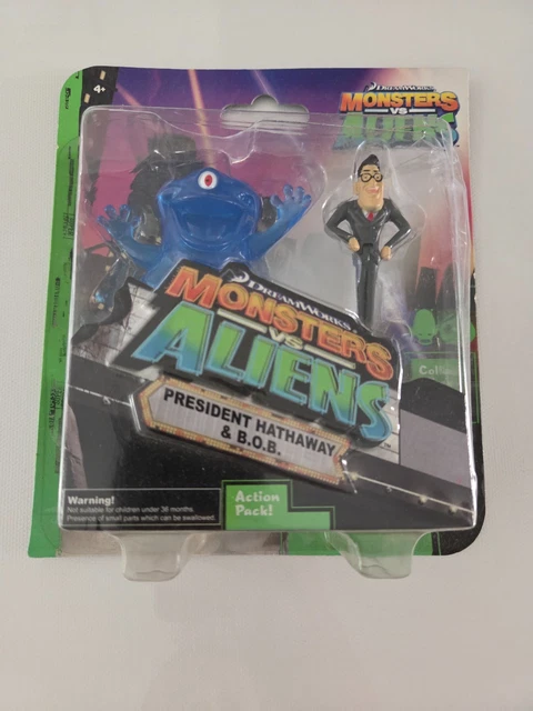 MONSTER VS ALIENS President Hathaway & Bob Action Figures 2009 ...