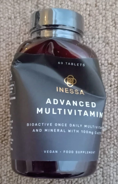 INESSA ADVANCED MULTIVITAMIN 60 Tablets 2027 Expiry Packaging Squashed ...