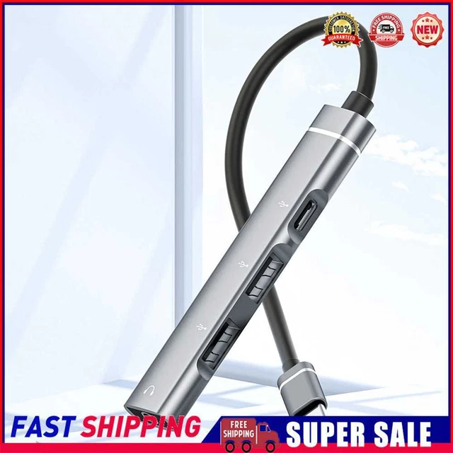 USB C HUB with Audio Jack Type C To USB Hub Plug and Play Docking ...