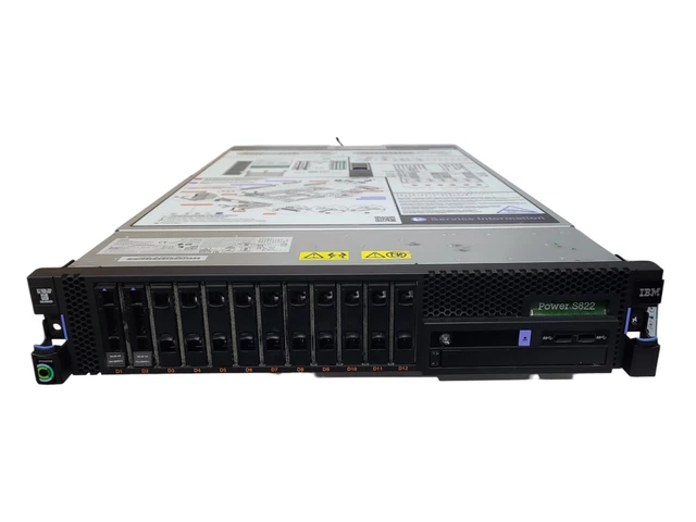 IBM POWER8 |S822 8284-22A serveur 12 baies | 1 x processeur 00UM260 ...