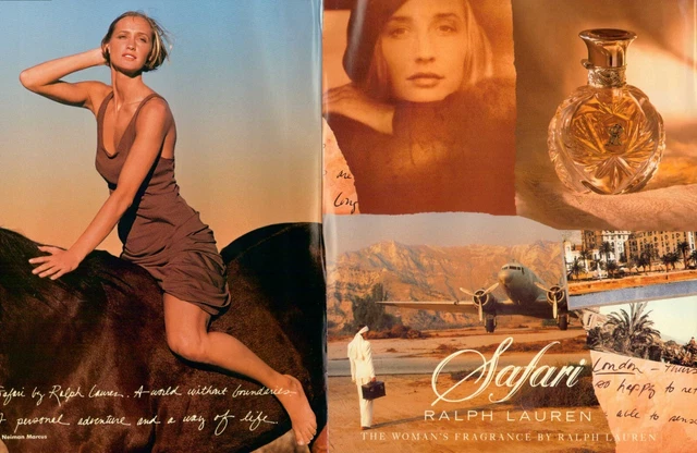 RALPH LAUREN SAFARI Magazine Print Ad Fragrance Kim Nye perfume 1990s ...