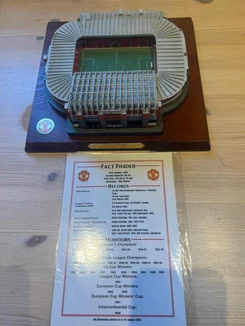 MANCHESTER UTD OLD TRAFFORD Replica football stadium-See notes & photos ...