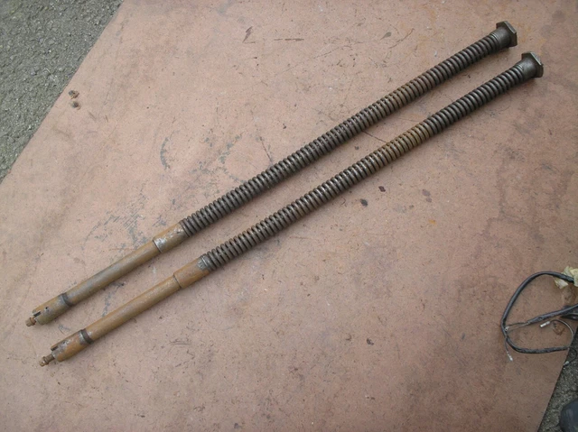 TRIUMPH 500 650 pre unit ?? front fork internal damper rods + springs ...