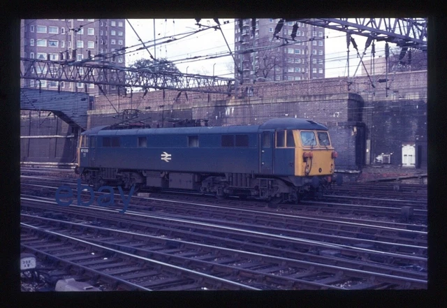 ORIGINAL 35MM SLIDE - AC Class 87 - 87032 before naming at Euston on 19 ...