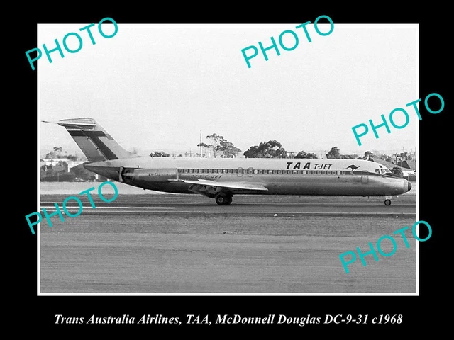 OLD HISTORIC AVIATION Photo Of Taa Trans Australia Airlines Douglas Dc ...