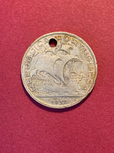 1954 PORTUGAL 10 Escudos Silver Coin $10.00 - PicClick CA