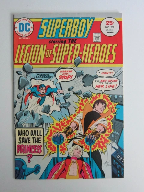 SUPERBOY LEGION OF Super-Heroes #209 Vg/Fn Karaté Enfant Costume Neuf ...
