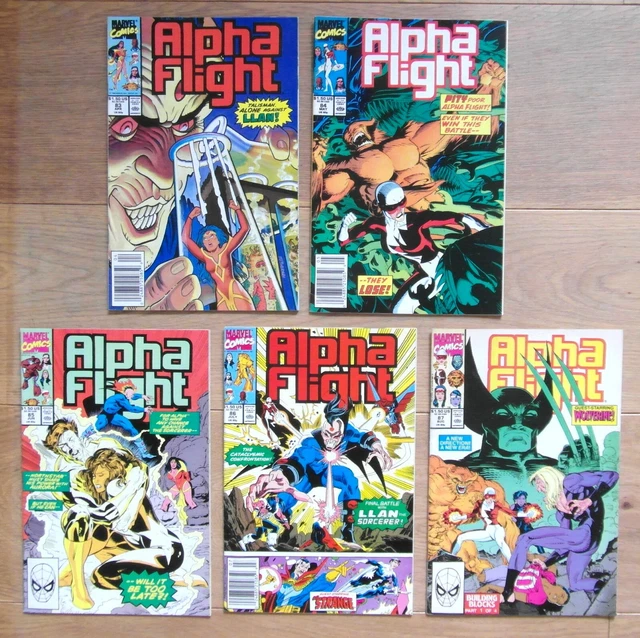 ALPHA FLIGHT VOL.1 issues #83-87 mini-run - Marvel 1986 - FN-VF EUR 5 ...