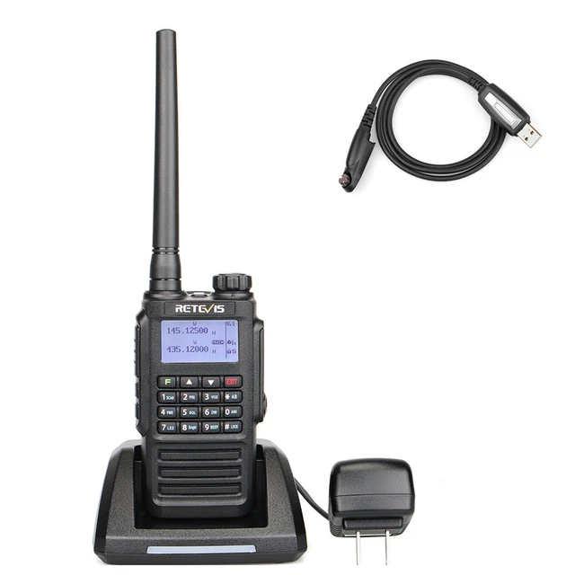 RADIO RETEVIS RT87 VHF+UHF Dual Band IP67 Waterproof 128CH Scan ...