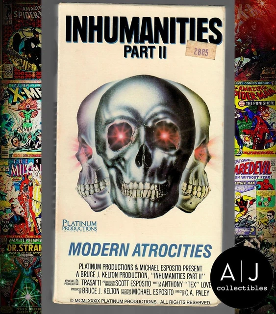 INHUMANITIES PART 2 (II) Modern Atrocities VHS UNRATED LIMITED RARE ...
