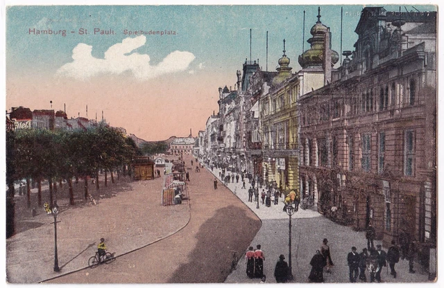 AK PK HAMBURG St. Pauli Spielbudenplatz ungelaufen vor 1945 EUR 1,00 ...