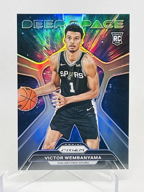 2023 24 Panini Prizm Victor Wembanyama Rookie Deep Space Argento Prizm