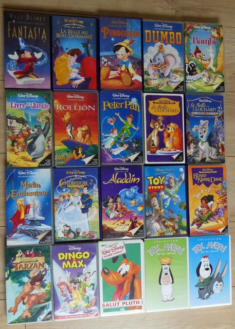 VHS K7 LOT de 28 Dessins animés Walt Disney, Tex Avery, etc EUR 40,00 ...
