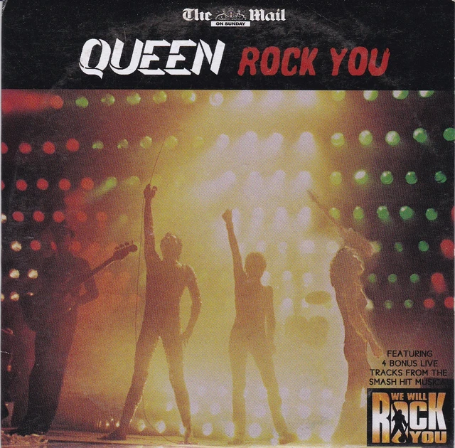 QUEEN ROCK YOU The Musical By Queen ( THE MAIL ON SUNDAY Newspaper CD ...