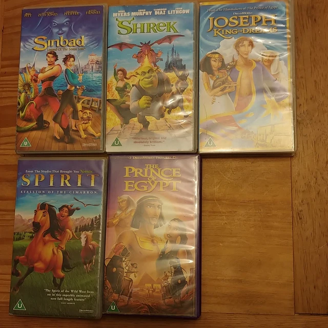 DREAMWORKS VHS VIDEO Bundle Shrek Sinbad EUR 23,27 - PicClick IT
