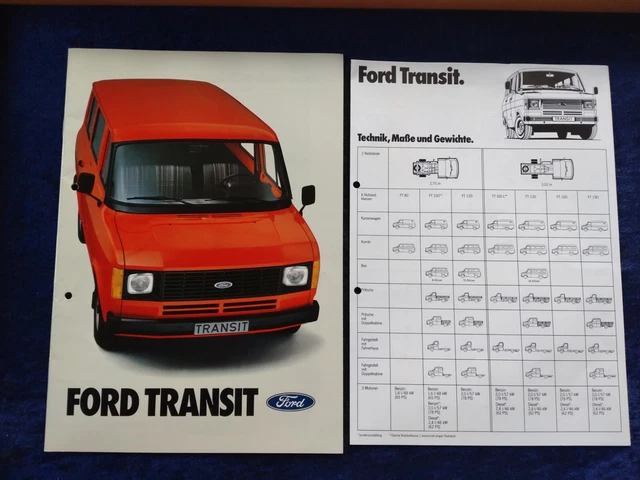 FORD TRANSIT BROCHURE 07.1981 + price list perforated £8.00 - PicClick UK