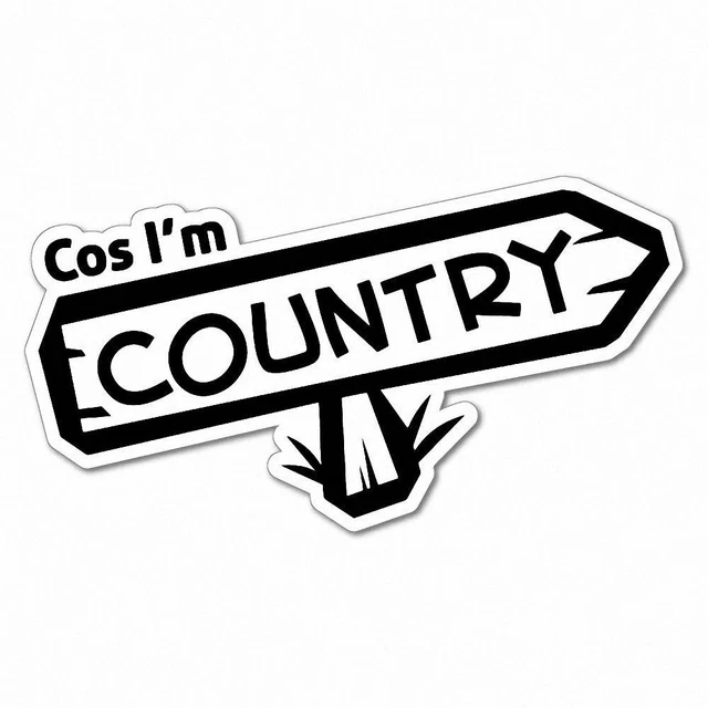 COS IM COUNTRY Sticker Decal Outback 4x4 Ute Country Aussie $5.99 ...