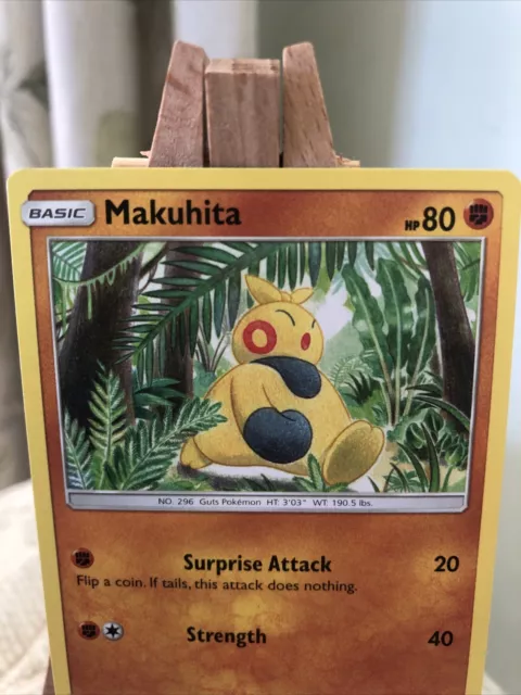 PokÉmon Trading Card Game Makuhita Sun And Moon Base Set Card 67 149