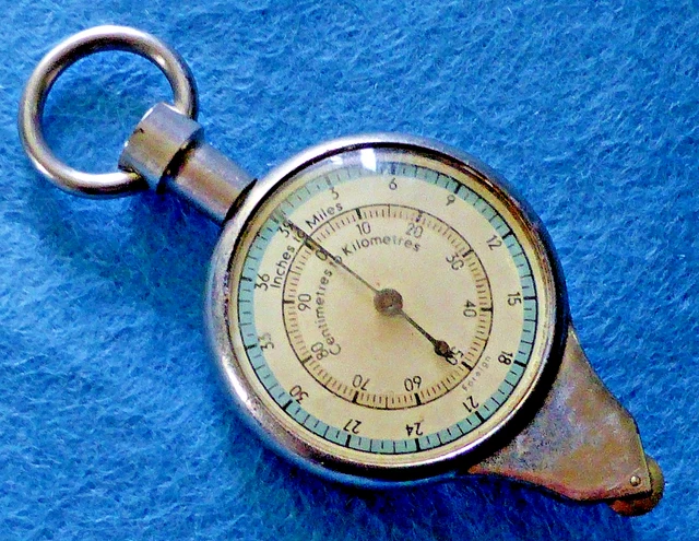 GREAT VINTAGE 1940S Curvimeter Map Measuring Wheel and Compass £19.00 ...