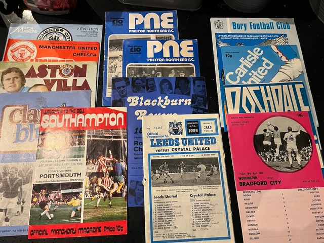 13 MIXED FOOTBALL Programmes Job Lot £5.45 - PicClick UK