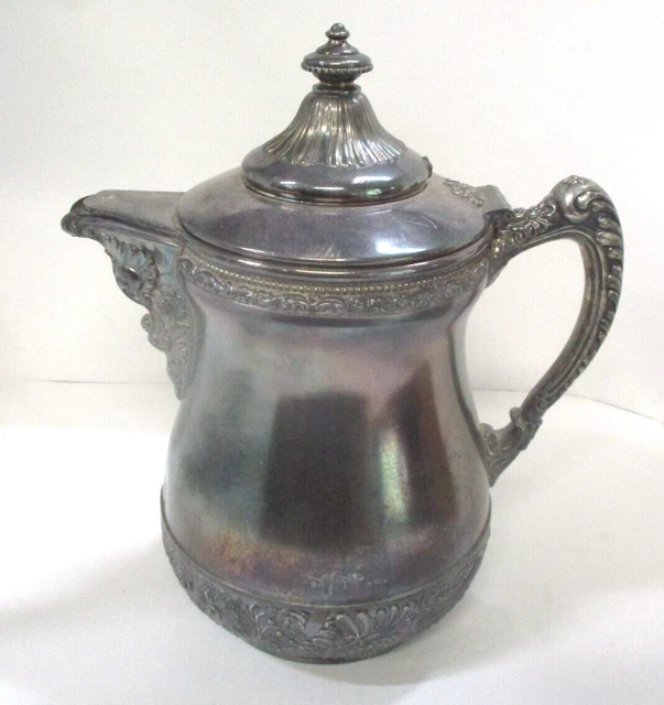 MIDDLETOWN QUADRUPLE PLATE Iced Water Pitcher American Victorian ...