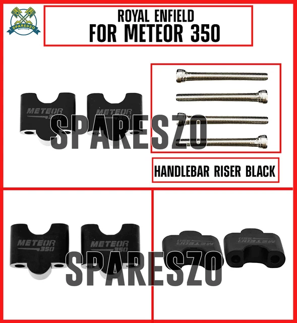 ROYAL ENFIELD METEOR 350 "HANDLEBAR RISER, BLACK" $39.88 - PicClick CA