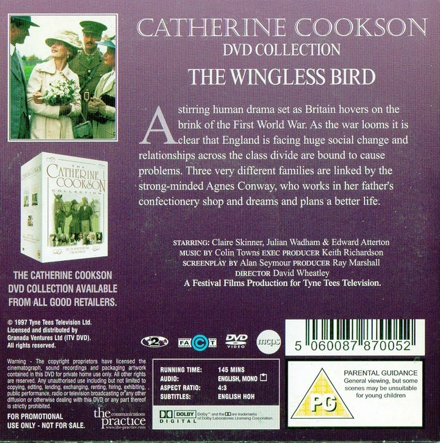 CATHERINE COOKSON : THE WINGLESS BIRD - Anne Reid*Daniel Casey : PROMO ...
