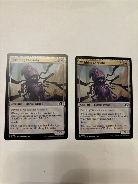 2 X WRITHING CHRYSALIS MTG Modern Horizons 3 MH3 208 Magic The ...