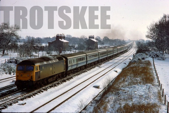 35MM SLIDE BR British Railways Diesel Loco Class 47 47523 Pilmoor 1978 ...
