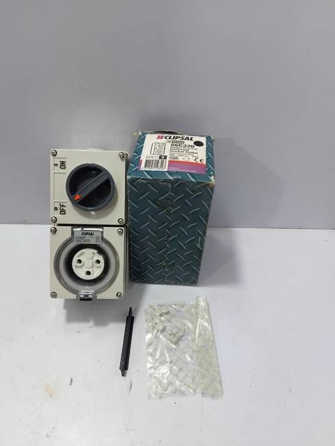 CLIPSAL 56C320 SURFACE Mounting Switched Socket Outlet 20A 250V AC EUR ...