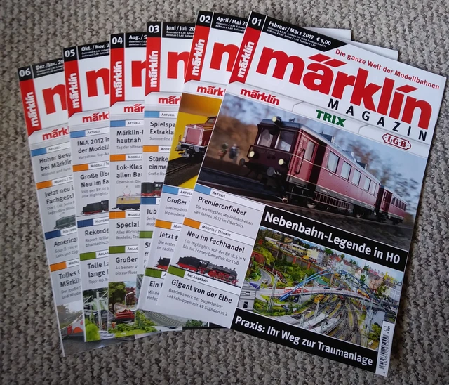 MÄRKLIN MAGAZIN DIE ganze Welt der Modellbahnen 2012 Ausgabe 1 - 6 EUR 6,95 - PicClick DE
