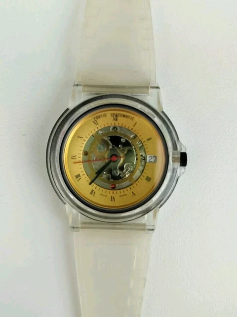 VINTAGE FORTIS SWISS Logo Spacematic Skeleton Watch BNWT £250.00 ...