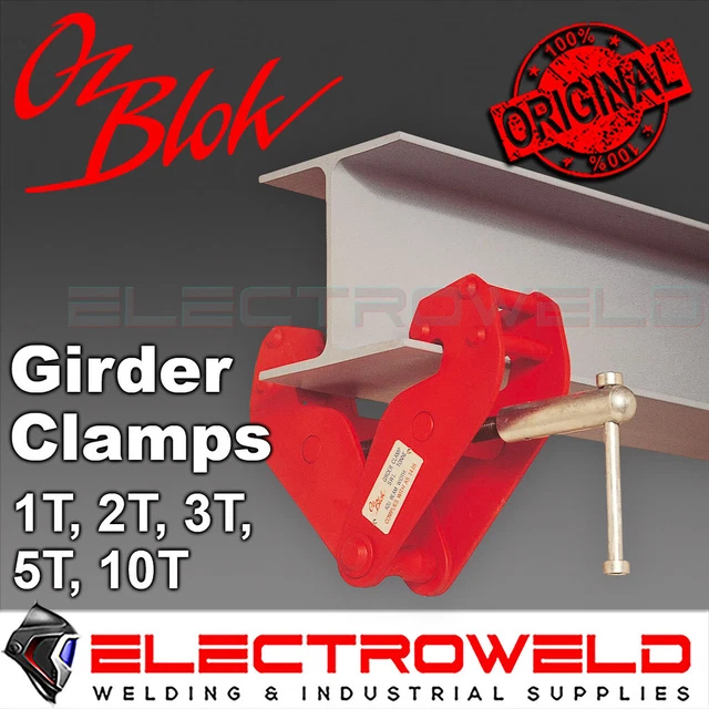 OZ BLOK GIRDER Beam Clamp, Lifting Rigging Chain Block Mount 1T 2T 3T ...