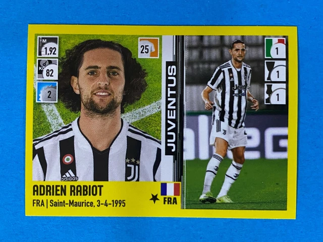 FIGURINE CALCIATORI PANINI 2020-21 2021 n.284 Adrien Rabiot Juventus ...